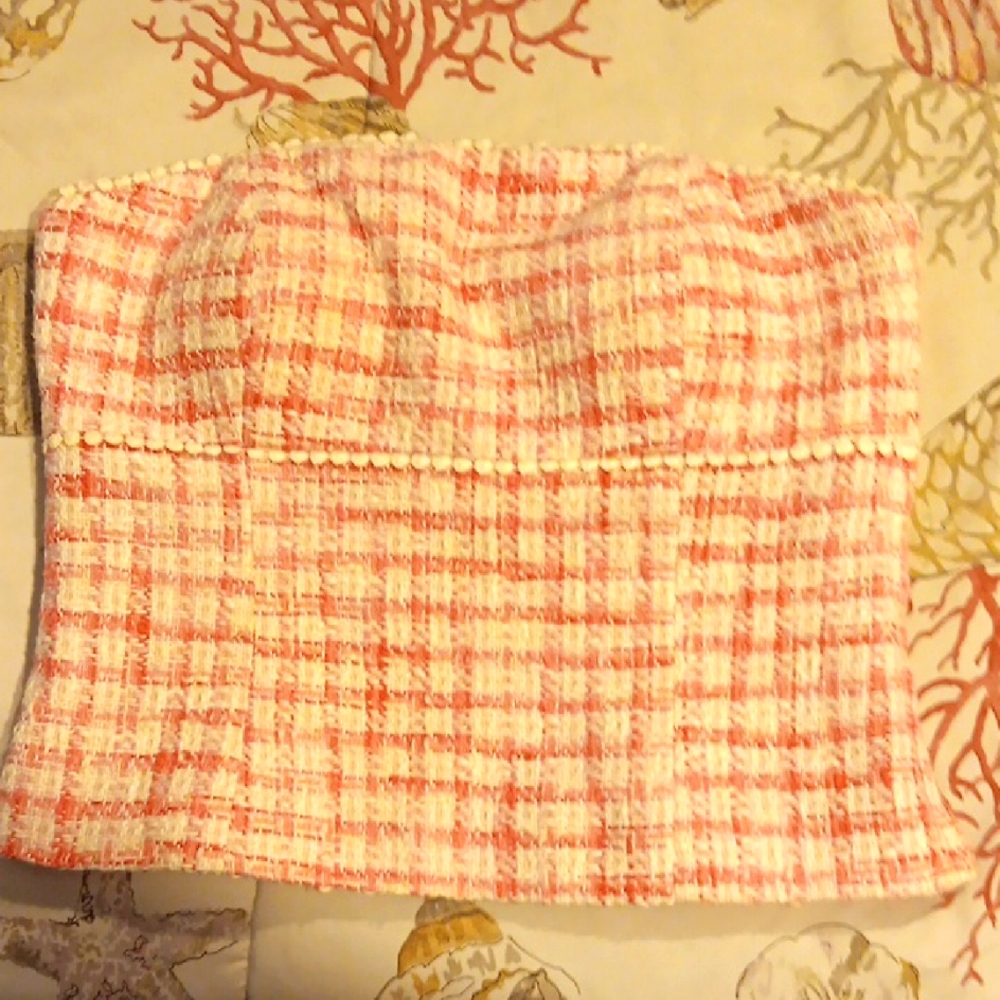 Vintage Lilly Pulitzer Chic Pink And White Tweed Stra… - Gem